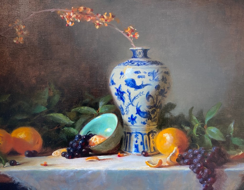 Still Life, Chinese Vase, Santa Fe Artist, Realist Cary Ennis : D'Antan ...