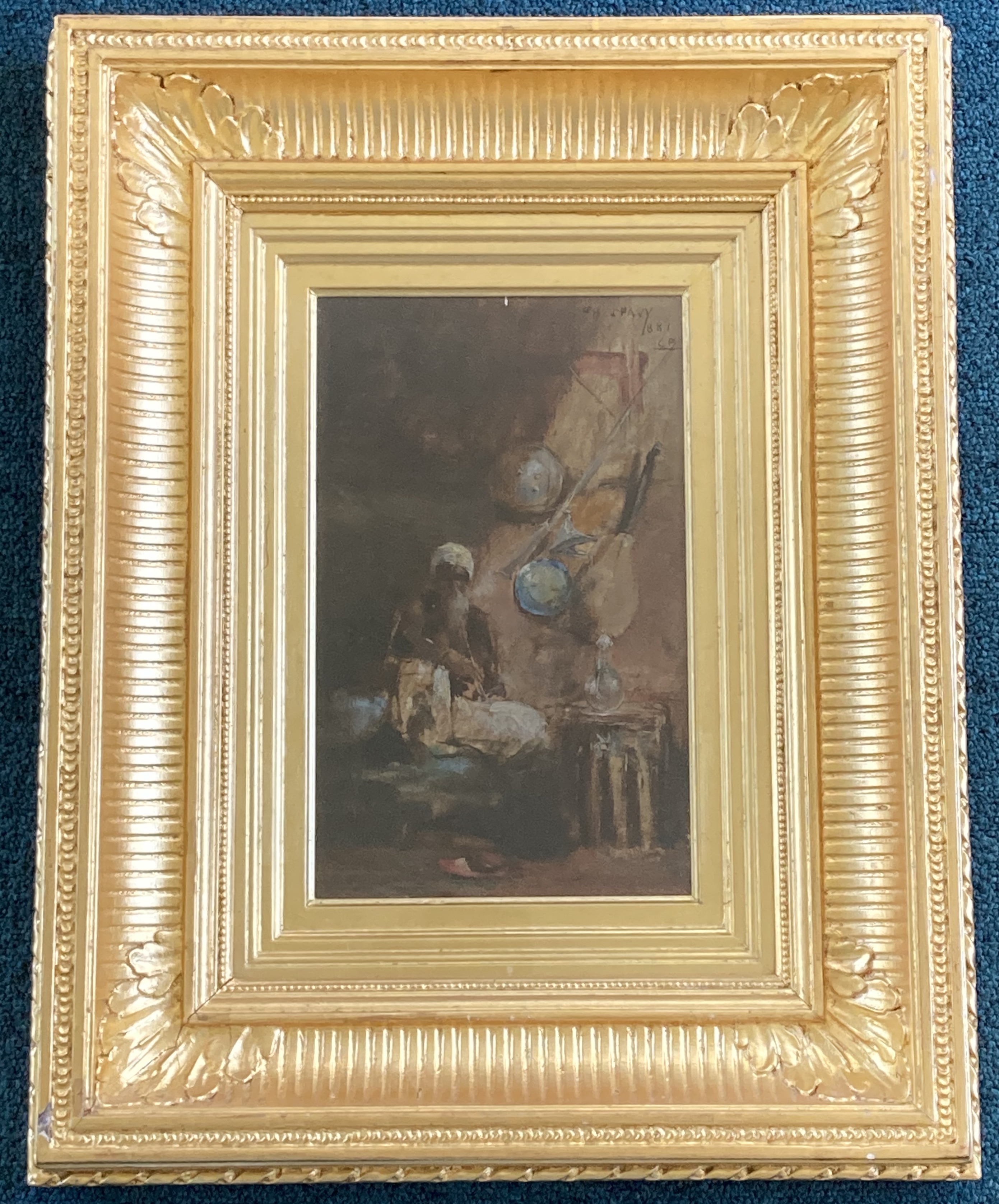 Orientalist Scene, French Artist, Philippe Pavy, 1881 : D'Antan Art & Antiques